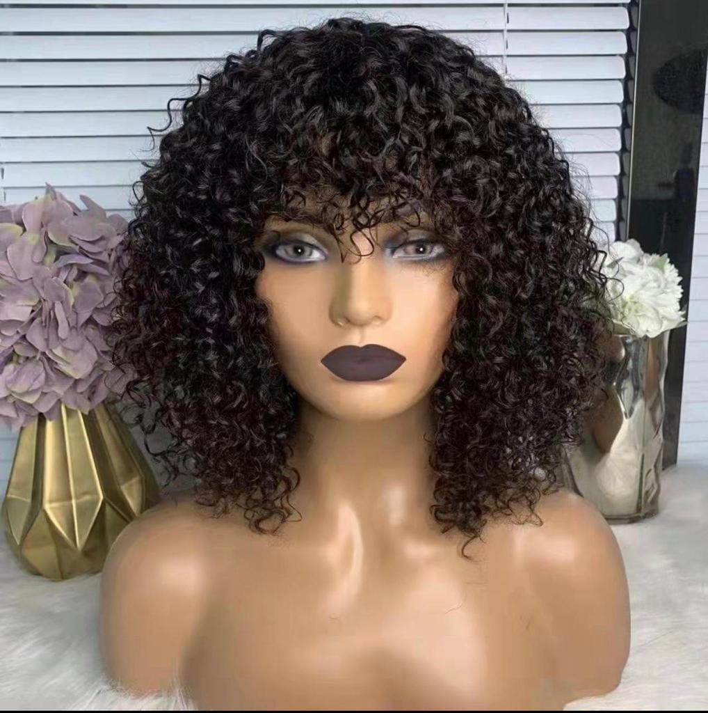 Curly Bob unit W/bang – Divas only hair